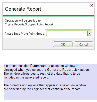 Crystal Reports Driver Guide - Generate Report (Using Actions Associated with Crystal Reports)